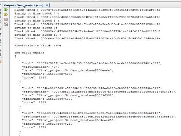 Implementation of Block Chain Technology In Java Platform | PPT