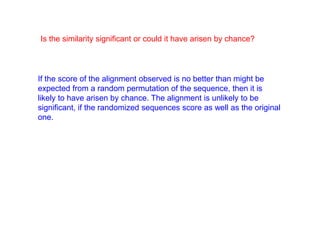 sequence alignment and matrices for makaut | PPTX