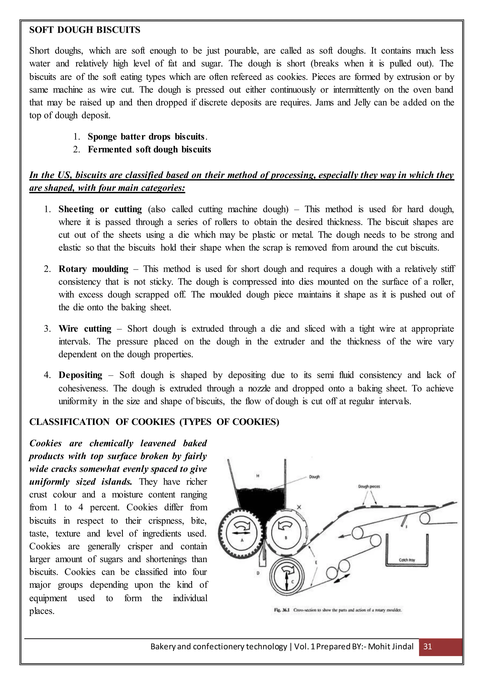 BAKERY AND CONFECTIONERY TECHNOLOGY notes | DOCX