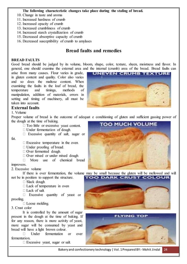 BAKERY AND CONFECTIONERY TECHNOLOGY notes | DOCX