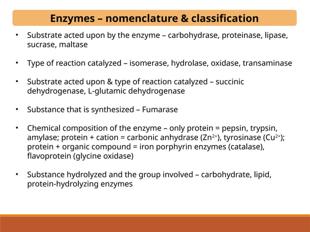 ENZYMES: Nomenclature & Classification.pptx