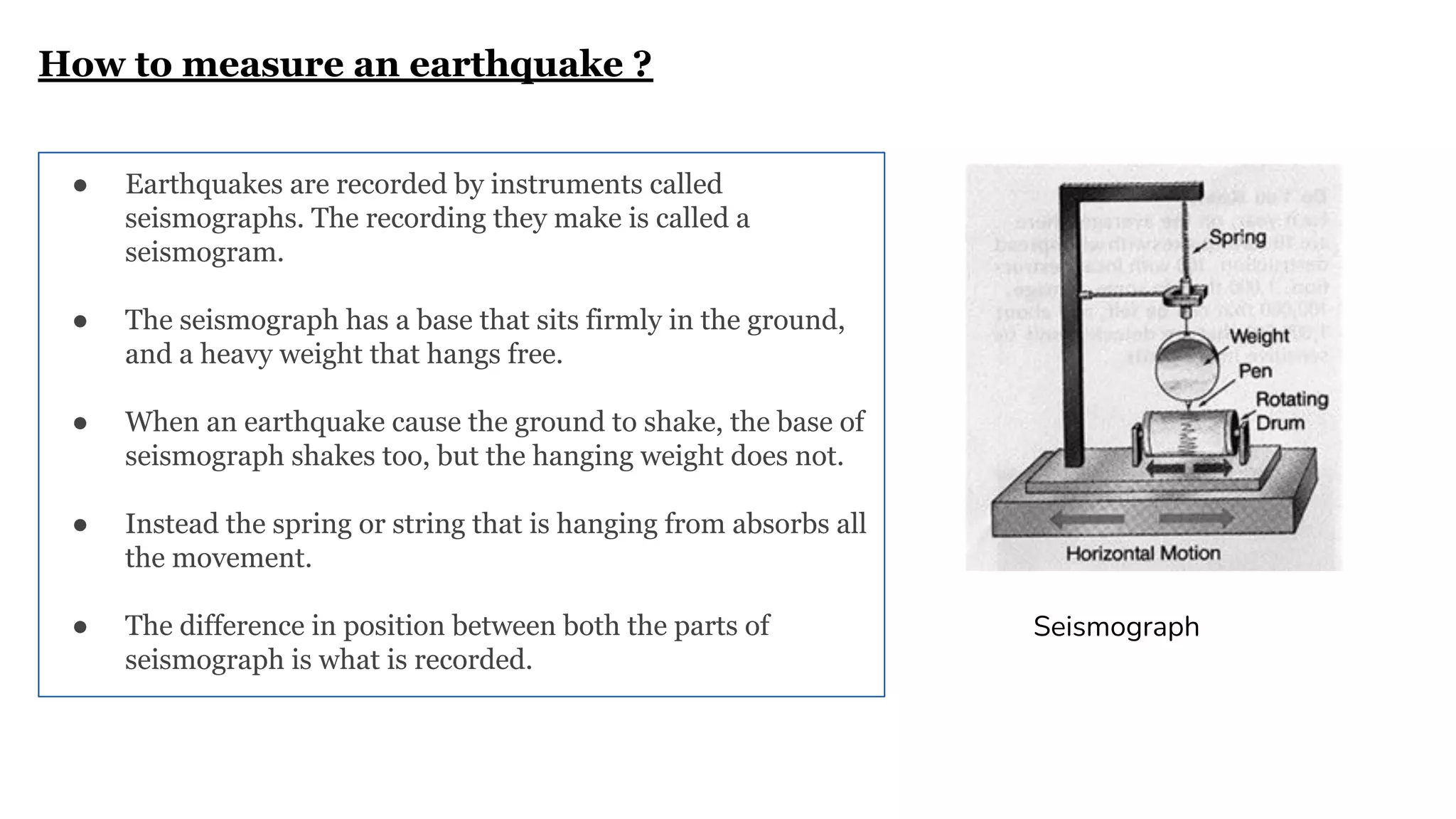 Earthquake and How to measure Earthquake | PDF