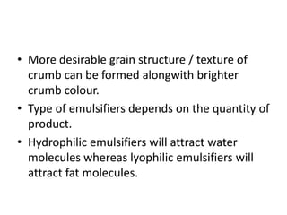 Emulsifiers Utilized in Bakery Industry | PPT