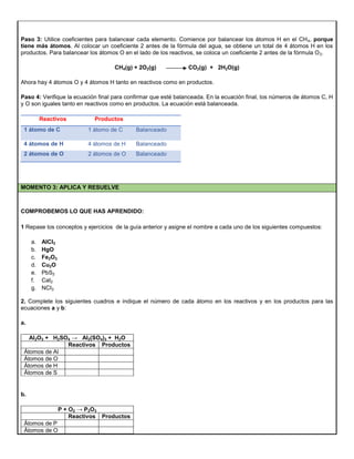 Guia 5 reacciones_y_ecuacionesquimicas_grado_10deg | PDF