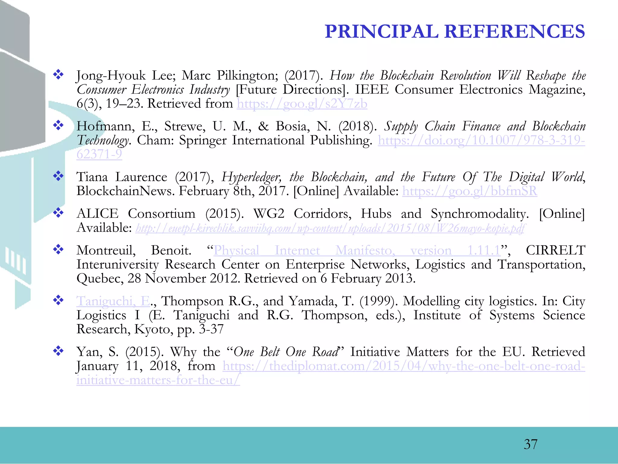 MSc. Thesis Defence: Presentation / BCT @ LOGISTICS SYSTEMS | PPTX