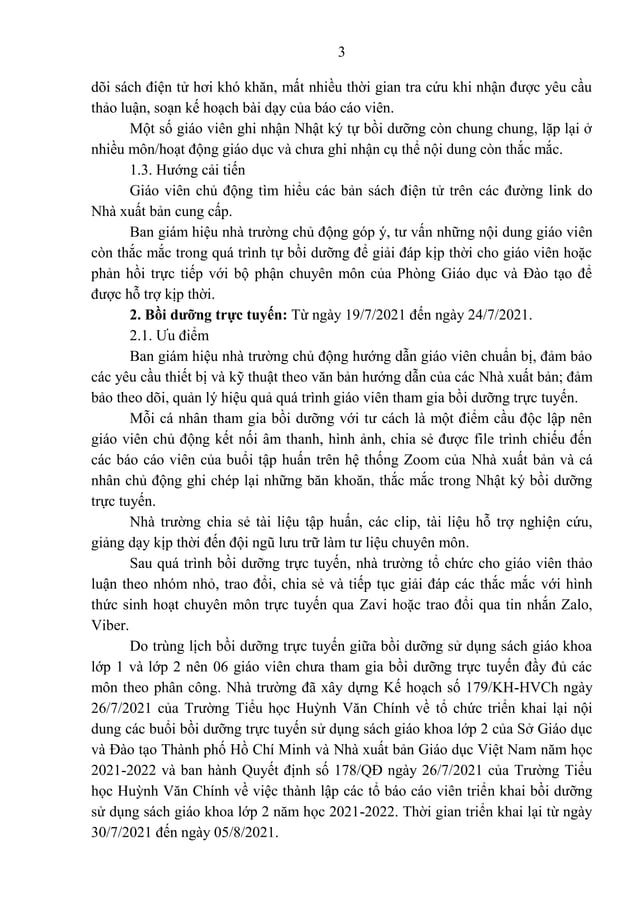 Bc tong ket bd sgk lop 1 l2-nh 21-22-hv ch | PDF