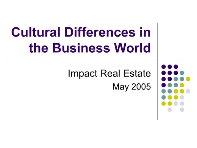 Cultural Diversity in the Workplace | PPT | Business | Business and Finance