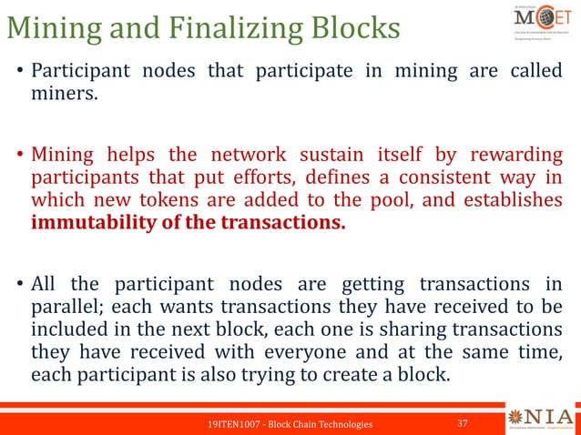 Block Chain Technologies Unit one content | PPT