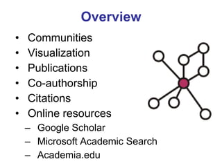 Visibility and visualisation of scholarly publications online: Erdős ...