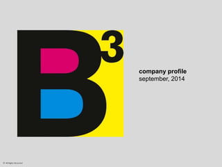 Bcube company profile eng_september 2014 | PPTX
