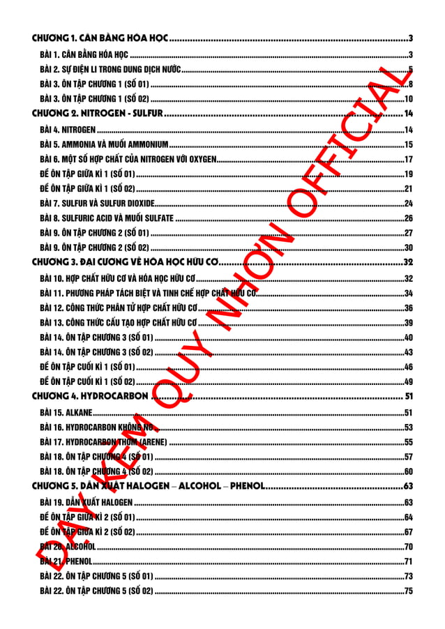 BỘ CÂU HỎI ÔN TẬP KIỂM TRA VÀ ĐÁNH GIÁ MÔN HÓA HỌC 11 (KẾT NỐI TRI THỨC) - TÀI LIỆU DẠY THÊM ...