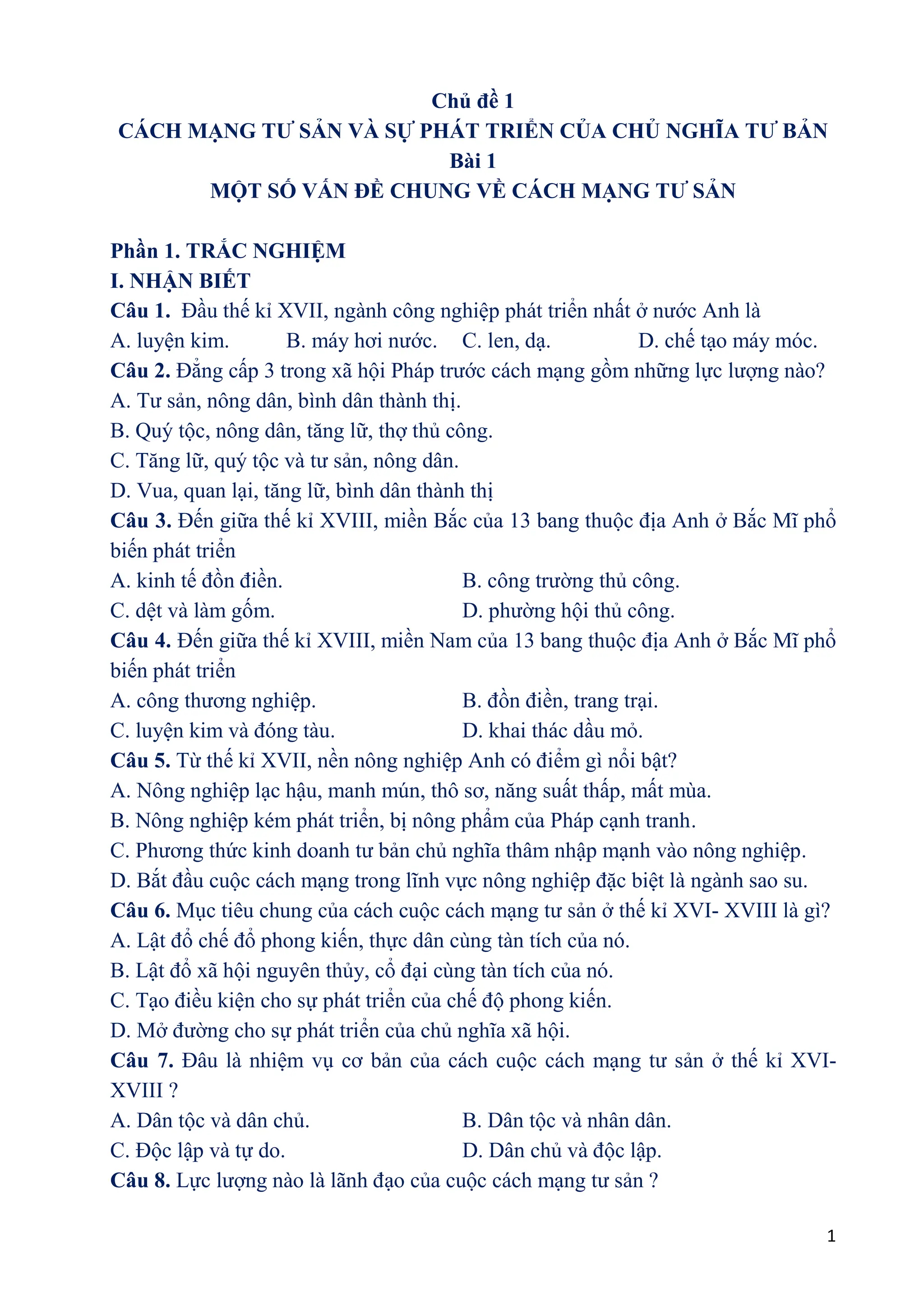 BỘ CÂU HỎI TRẮC NGHIỆM VÀ TỰ LUẬN LỊCH SỬ 11 THEO CHƯƠNG TRÌNH 2018.pdf