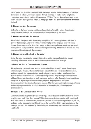 BUSINESS COMMUNICATION | PDF | Email | Internet