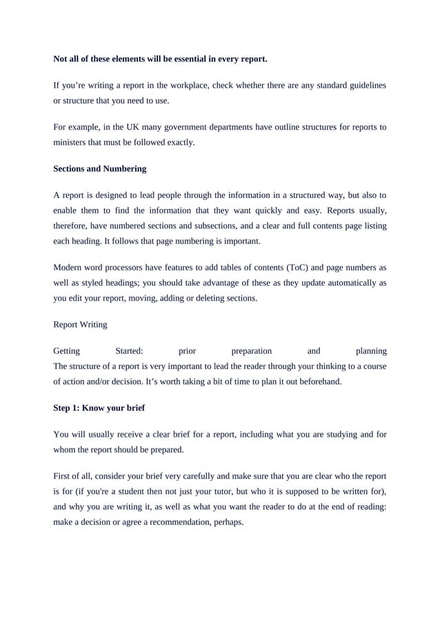 Report writing in business communication | PDF