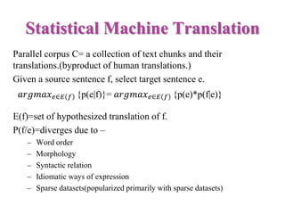 Translationusing moses1 | PPTX