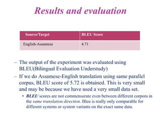 Translationusing moses1 | PPTX