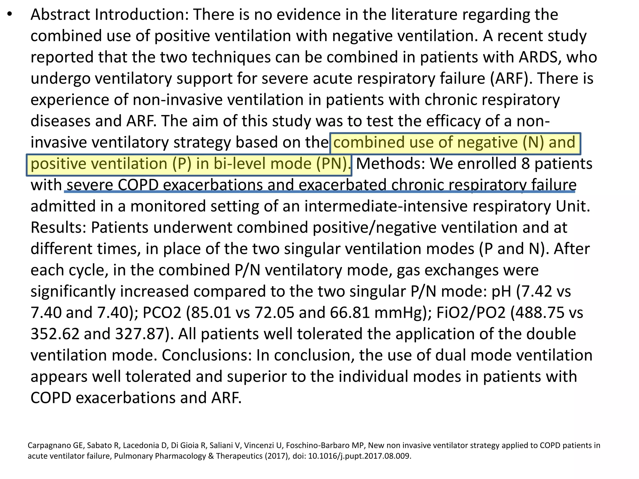 Biphasic Cuirass Ventilation for Respiratory Failure and ARDS | PPT ...