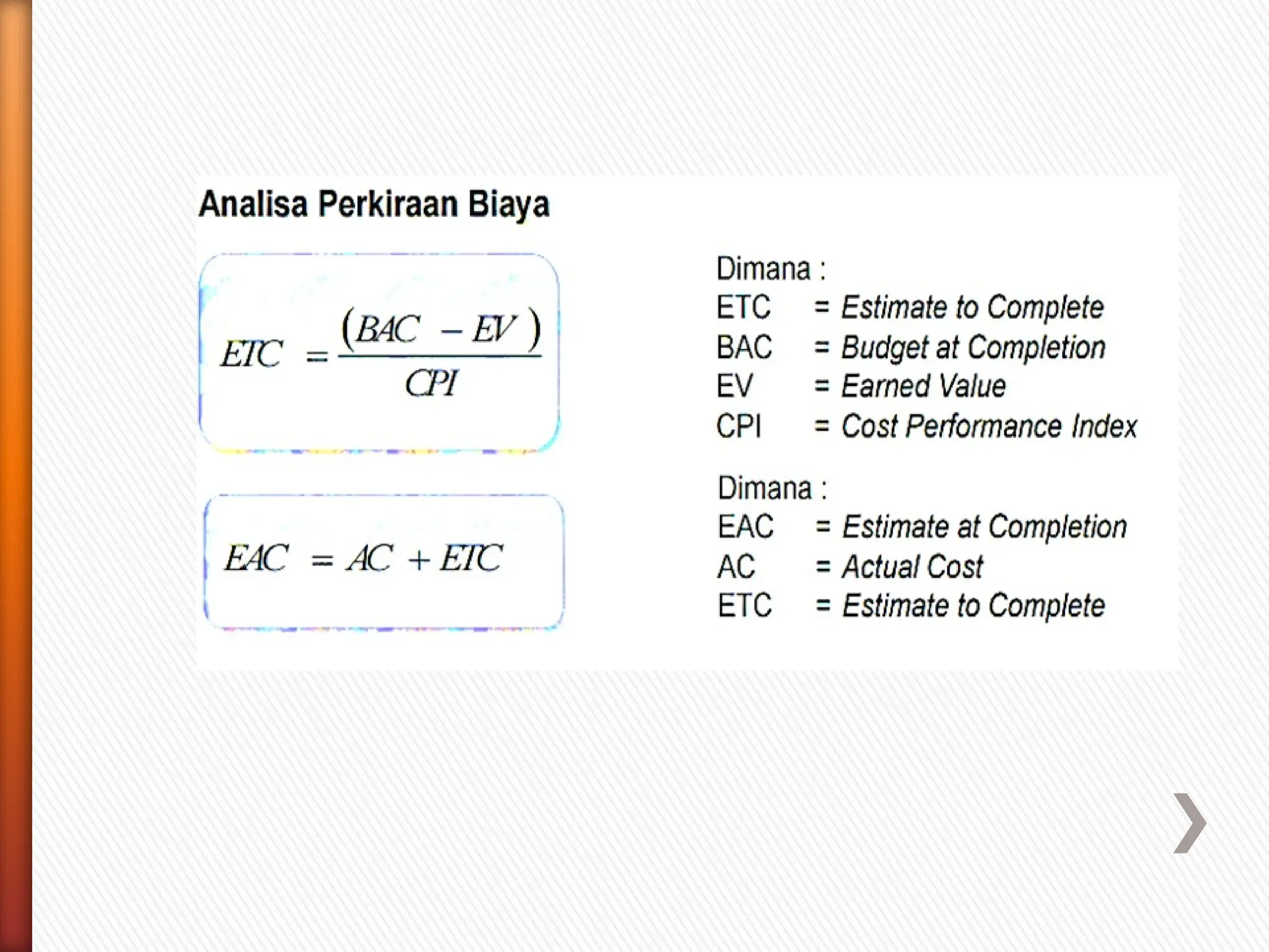 contoh perhitungan bcws, perhitungan bcwp acwp.ppt