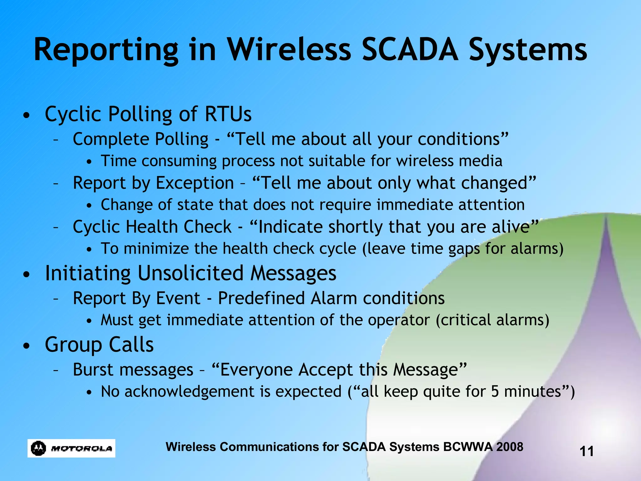 Wireless SCADA Data Communications | PPT