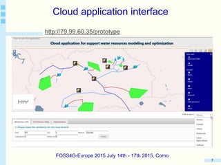 Cloud computing application for water resources based on open source software and open standards ...