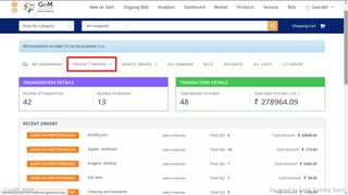 Buyer Module GeM 3.0- Overview of Buyer's Dasboard | PDF