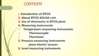 iffco electronics summer training presentation | PPTX