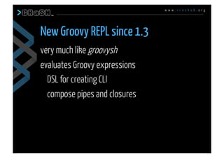 CRaSH the shell for the Java Virtual Machine | PDF