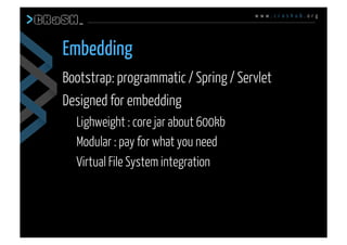 CRaSH the shell for the Java Virtual Machine | PDF