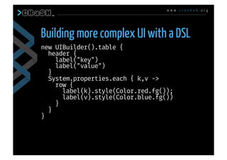 CRaSH the shell for the Java Virtual Machine | PDF