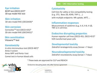VITO-ABS offers toxicology and ecotoxicology services | PDF | Genetics ...