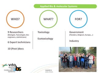 VITO-ABS offers toxicology and ecotoxicology services | PDF