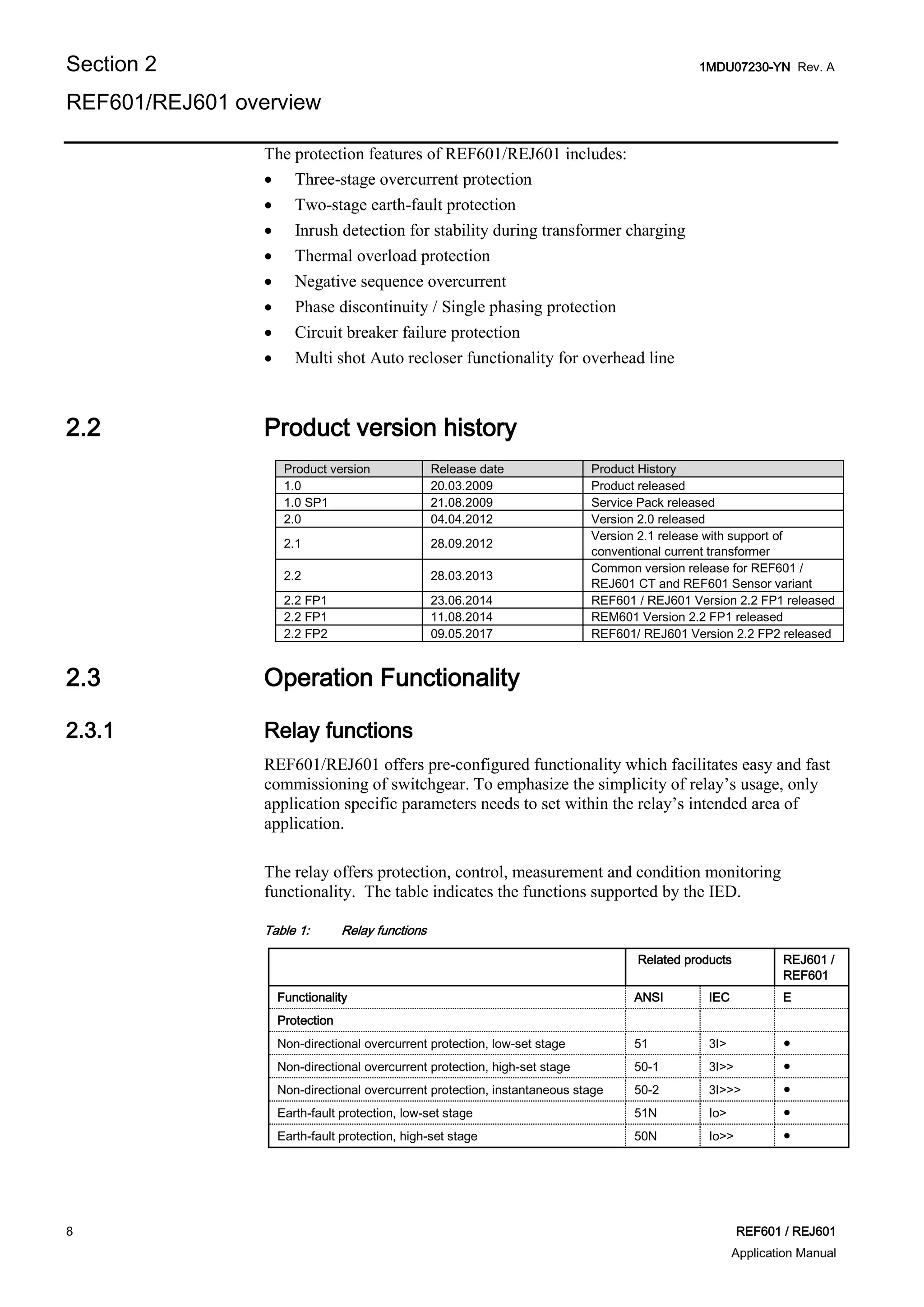 Relay Setting Calculation For REF615/ REJ601 | PDF