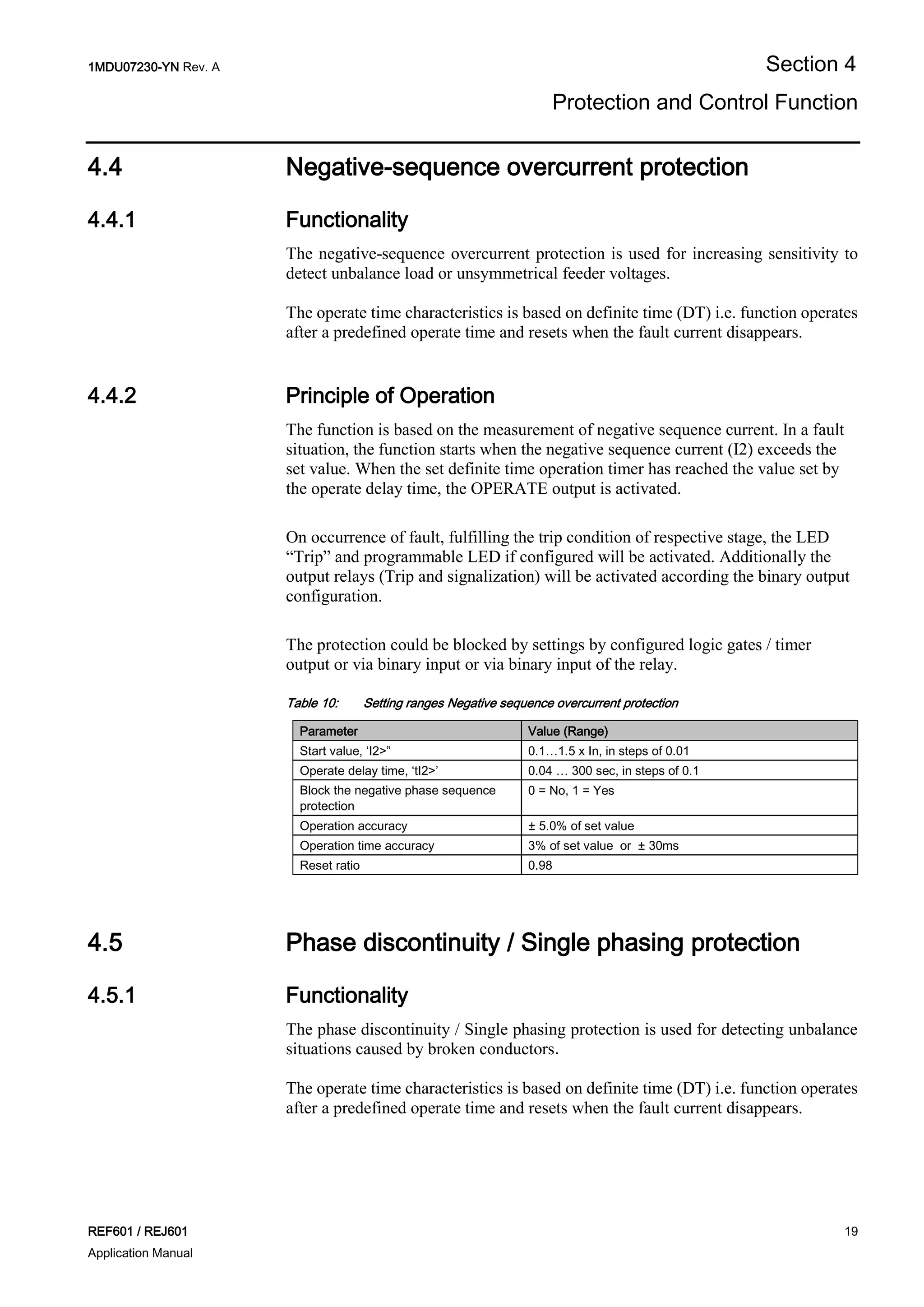 Relay Setting Calculation For REF615/ REJ601 | PDF