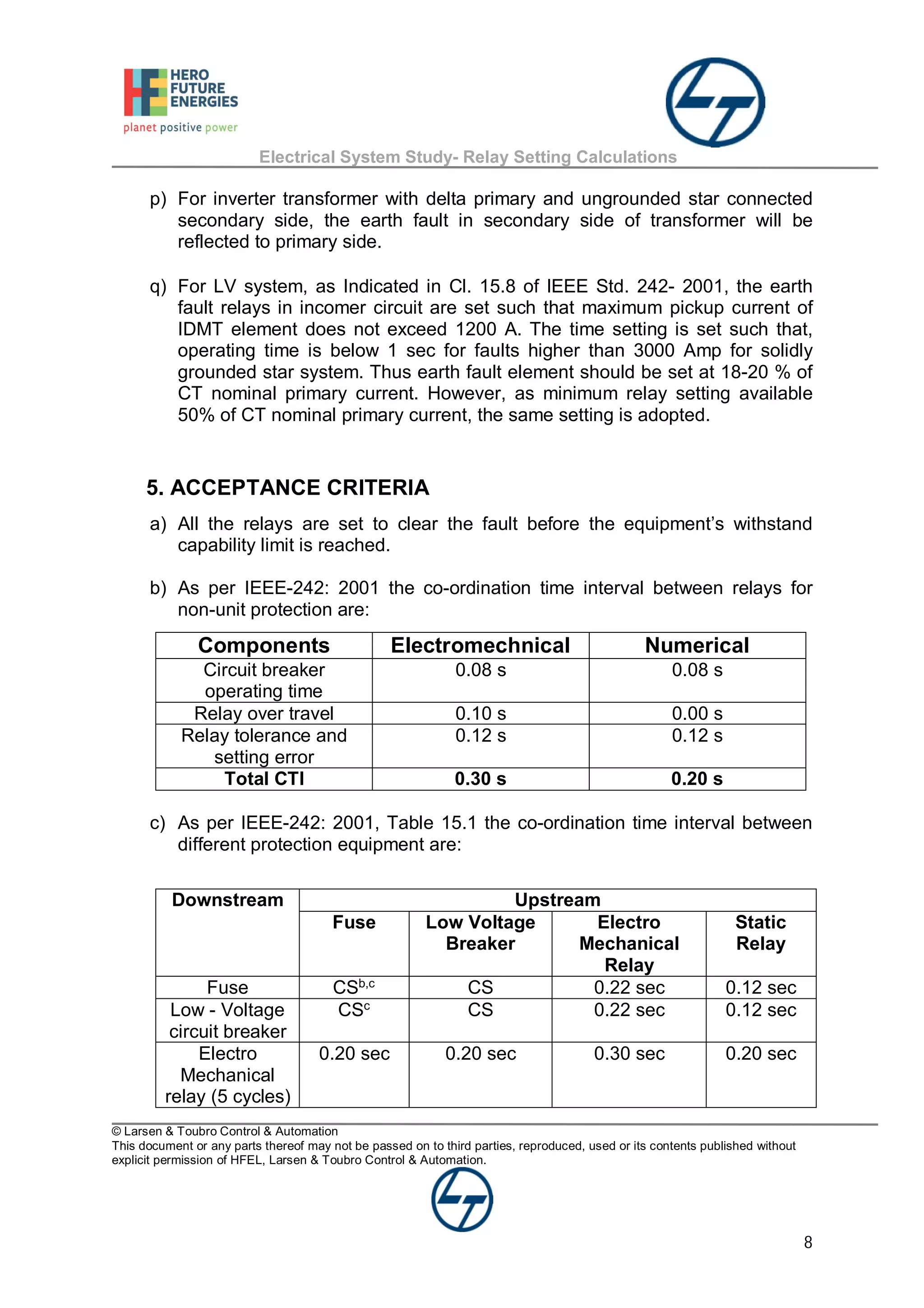 Relay Setting Calculation For REF615/ REJ601 | PDF
