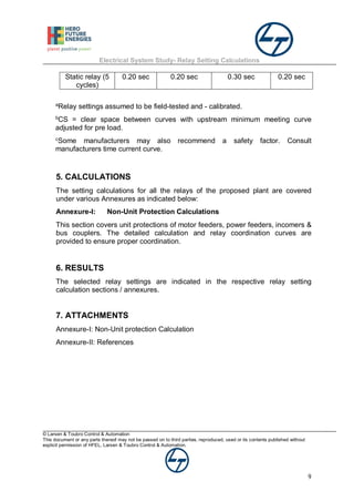 Relay Setting Calculation For REF615/ REJ601 | PDF