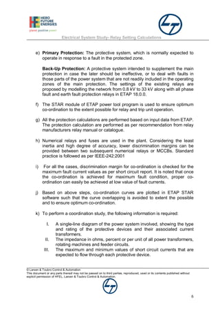 Relay Setting Calculation For REF615/ REJ601 | PDF