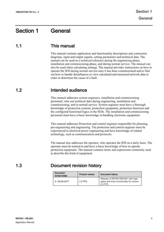 Relay Setting Calculation For REF615/ REJ601 | PDF