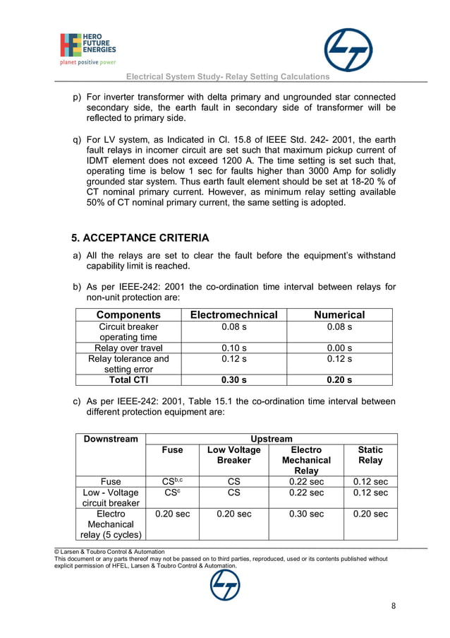 Relay Setting Calculation For REF615/ REJ601 | PDF | Technology & Computing