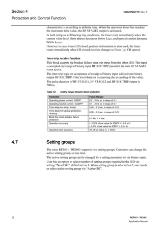 Relay Setting Calculation For REF615/ REJ601 | PDF