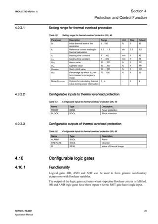 Relay Setting Calculation For REF615/ REJ601 | PDF