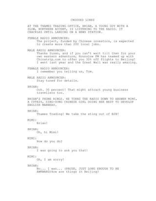 Crossed Lines - complete orginal script | PDF