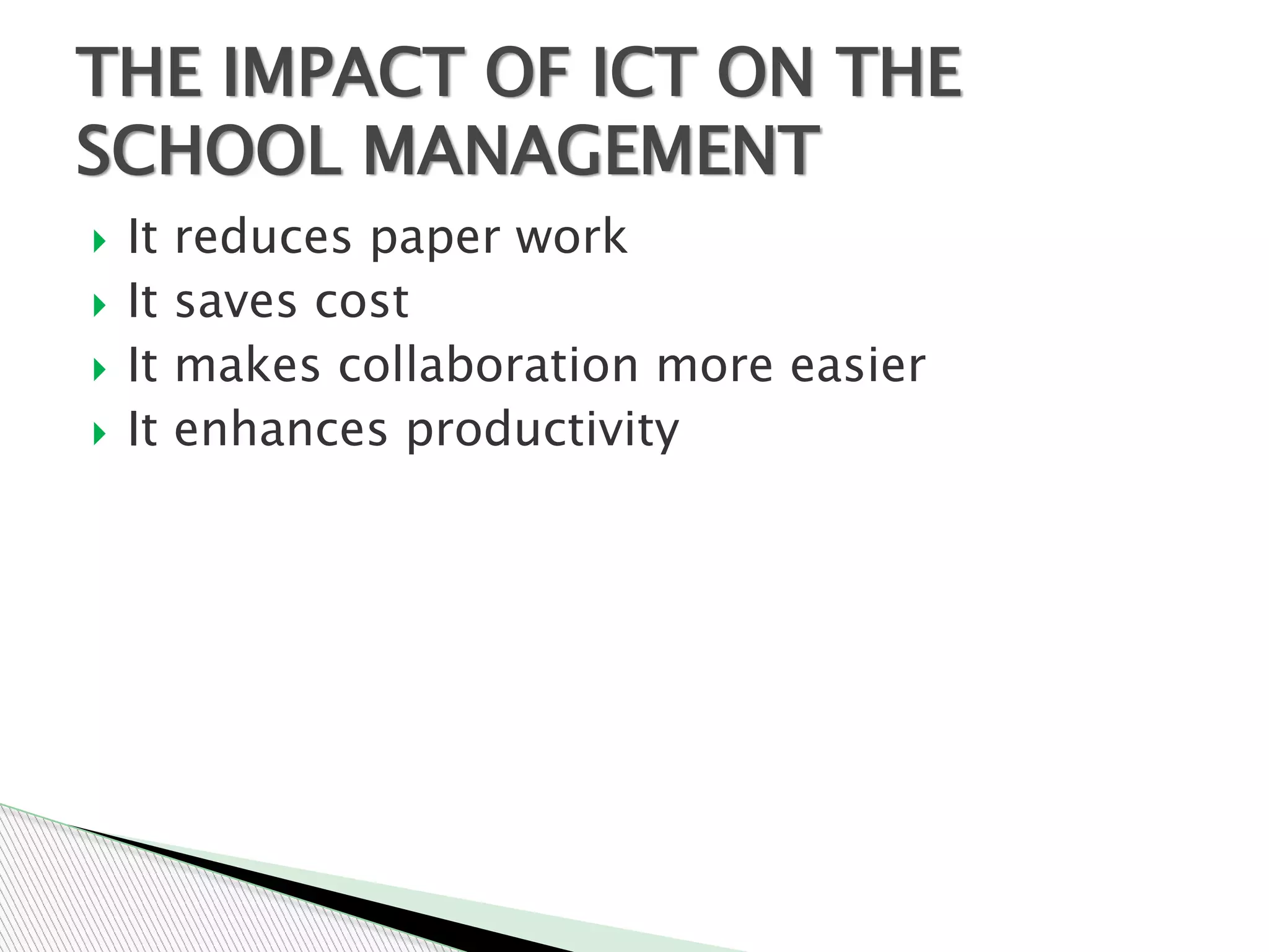 ICT IN EDUCATION PRESENTATION | PDF