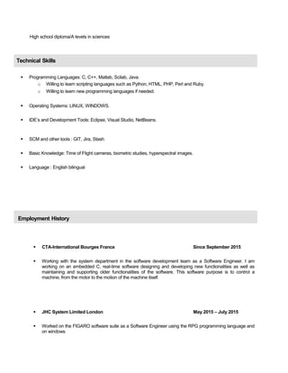 CV_MAISSA_2016ENVO | PDF