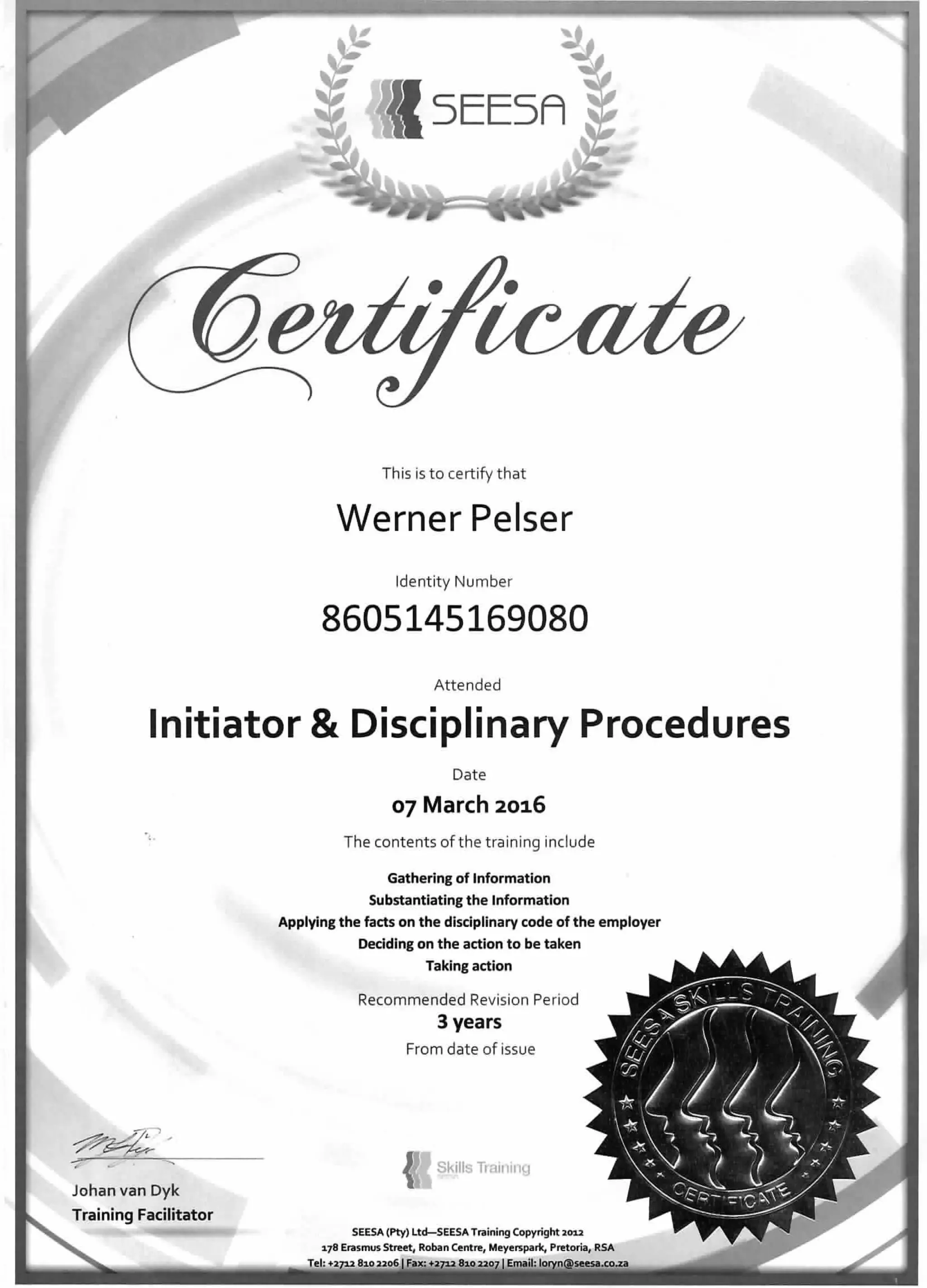 Initiator & Disciplinary Procedures | PDF