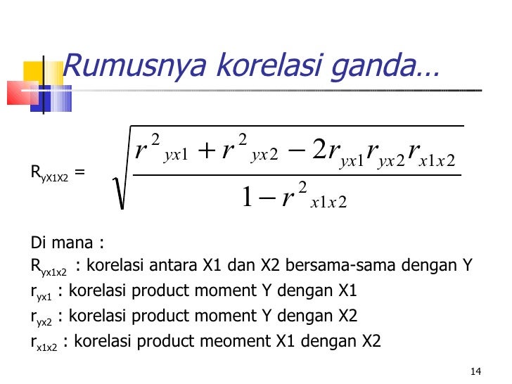 Analisis Korelasi Ganda - Riset Analisis Korelasi Ganda - Riset