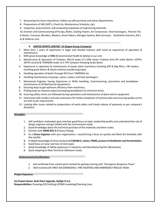 jsw resume | PDF