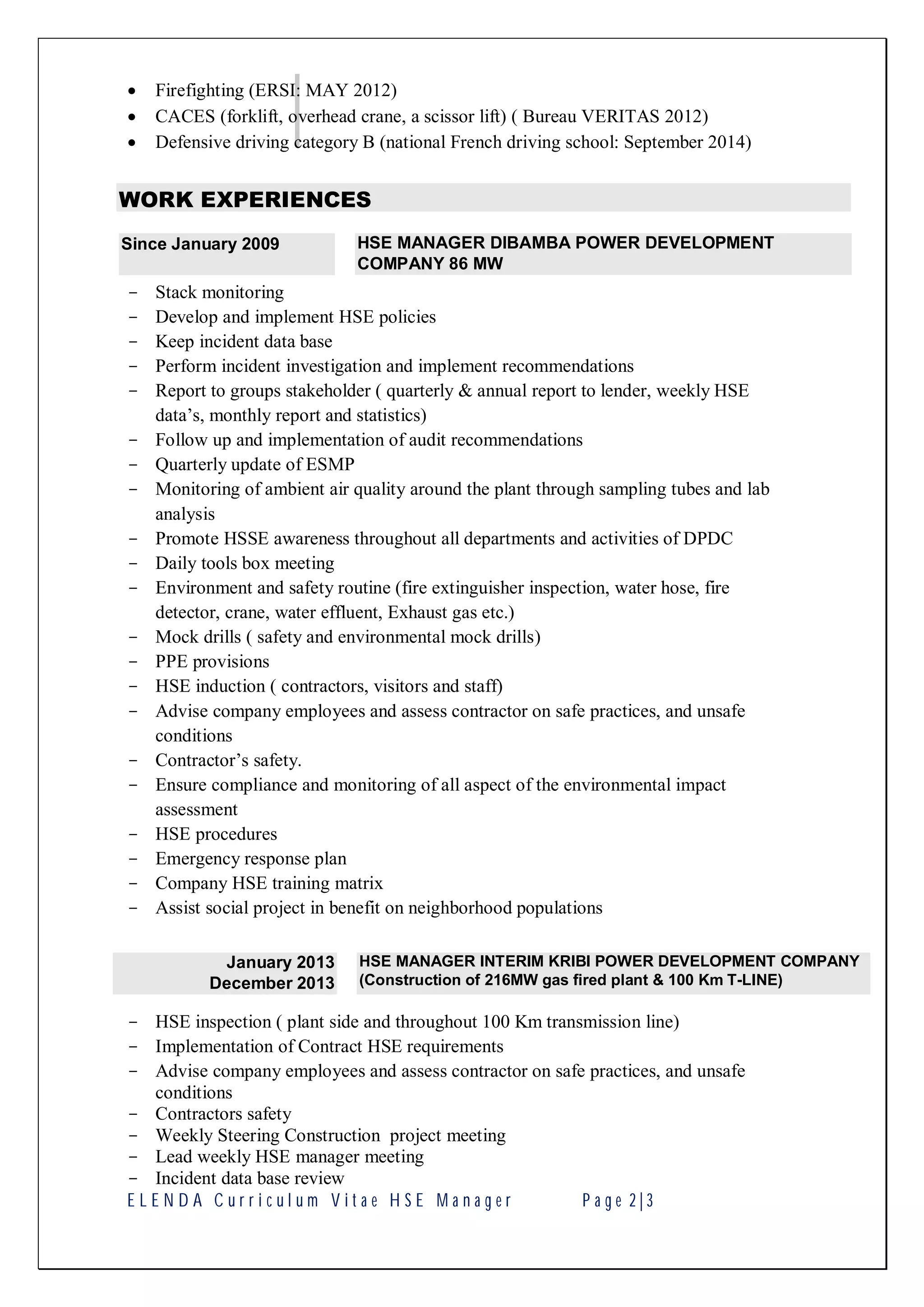 CV ELENDA | PDF