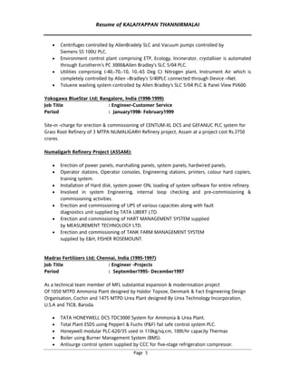 Resume of Kalaiyappan Thannirmalai | PDF