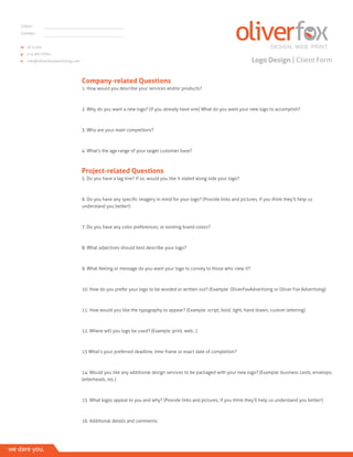 LogoDesignForm (1) | PDF | Marketing and Advertising | Business