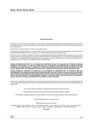 Original NPN Transistor BD135 135 TO-225 New STMicroelectronics | PDF